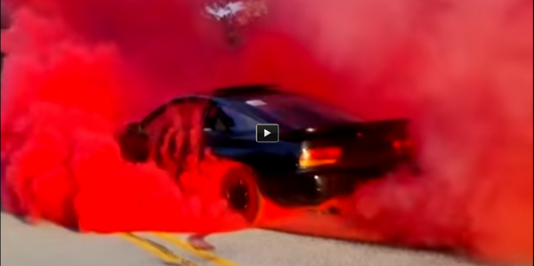240SX RED BURNOUT With Khumo Ecsta Colored Smoke Tires! | Muscle Cars Zone!