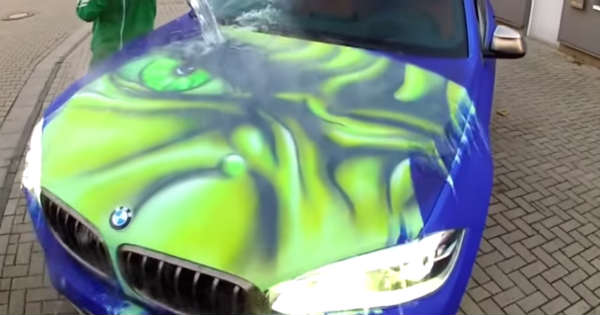 BMW X6 Becomes A HULK CAR Car By Pouring WATER! - Muscle Cars Zone!