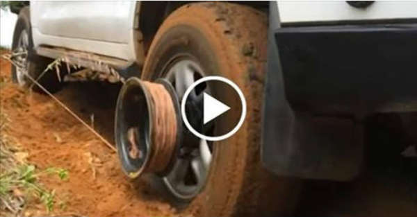 STUCK In Mud Or SNOW? The Bush WHEEL Winch Will Help!