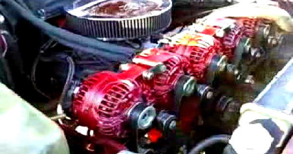 6 ALTERNATORS Fitted Into A Car's Engine! CRAZY BUILD! - Muscle Cars Zone!