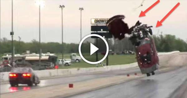 4000HP Flying Corvette Takes Off On A Race At Tulsa Raceway Park ...