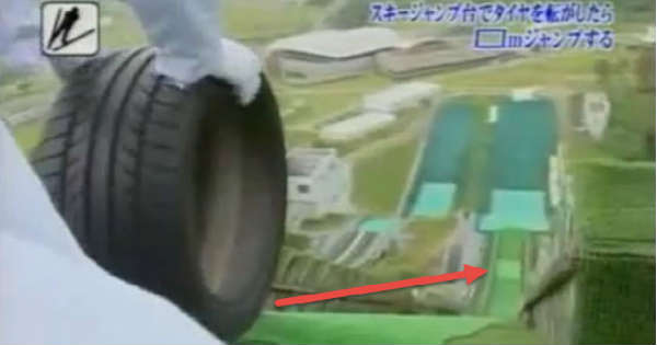 INSANE Tire Ski Jumping Competition In JAPAN! - Muscle Cars Zone!