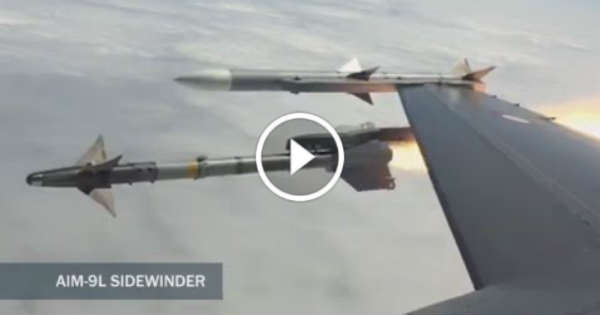 F-16 Fighter Jet Shooting Down A Banshee 600 Drone! Amazing Footage ...