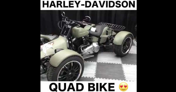 This Harley Davidson Quad Bike Is A Must Have! Anyone? - Muscle Cars Zone!