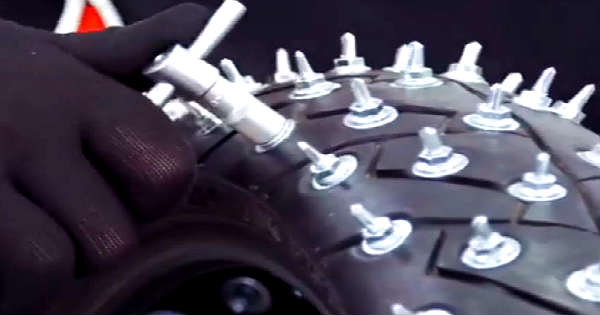 How to Spike Motorbike Tires! Amazing DIY Tutoriar! - Muscle Cars Zone!