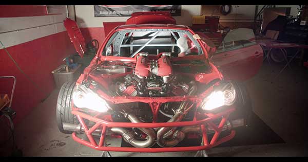 This Modified Toyota Has A FERRARI Engine In It! - Muscle Cars Zone!