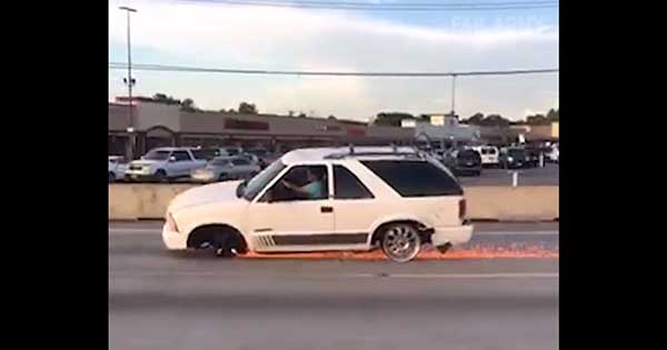 Insane Driver Plows Down Highway Without WHEELS & TIRES! - Muscle Cars ...