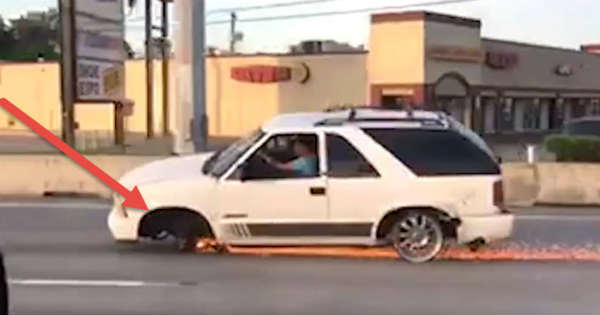 Insane Driver Plows Down Highway Without WHEELS & TIRES! - Muscle Cars ...