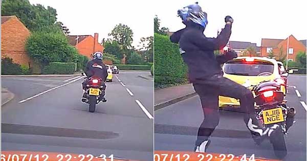Funny Motorcyclist Gets Off His Bike To Dance at a Red Light! - Muscle ...