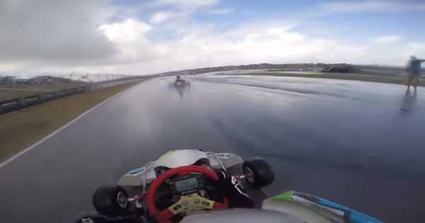 Go-Karting With F1 World Champion LEWIS HAMILTON In The Rain! - Muscle ...