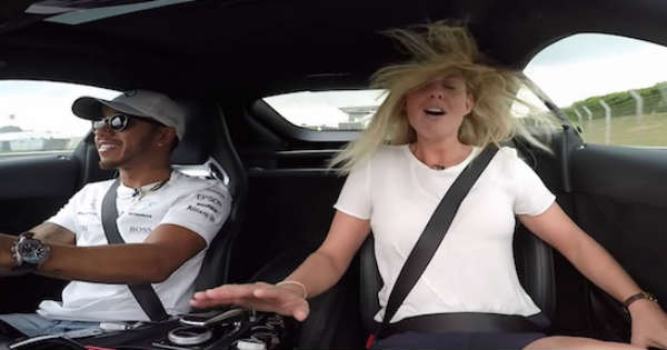 Lewis Hamilton Takes The Mercedes-AMG GT R For A Ride! - Muscle Cars Zone!