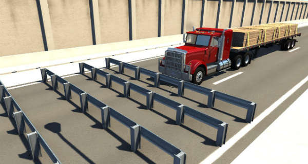 Consecutive Guardrails Crash Test At High Speed! - Muscle Cars Zone!