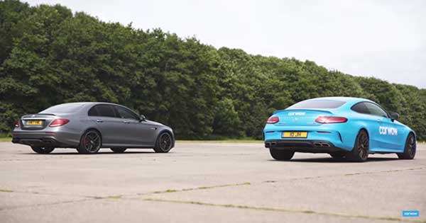 Mercedes Drag Battle – E63 vs C63 ! - Muscle Cars Zone!