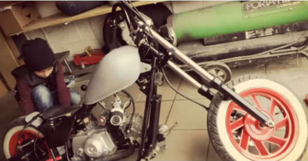 Amazing Homemade Mini Chopper Made By This Kid's Father! - Muscle Cars ...
