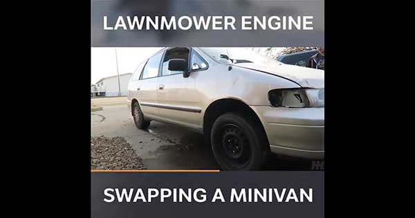 This Minivan Is Powered By A Lawn Mower Engine?! - Muscle Cars Zone!