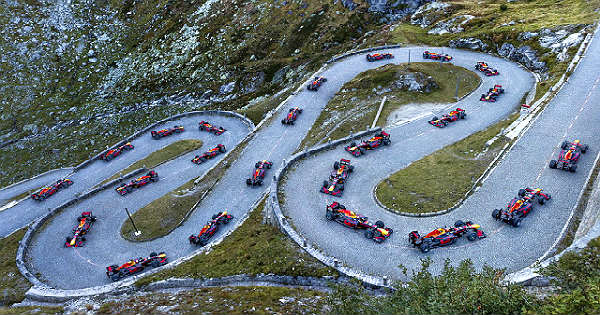 Red Bull Racing Formula 1 Ride On the Swiss Alps! - Muscle Cars Zone!