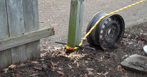 The Easiest Fence Post Removal Process Ever! Have To See This!